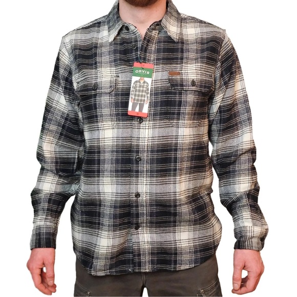 Orvis | Shirts | Orvis Mens Long Sleeve Flannel Shirt Heavy Weight ...